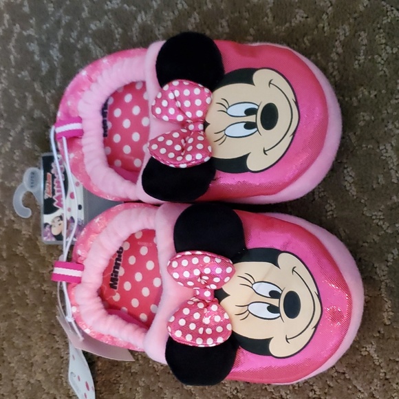 Disney | Shoes | Toddler Girls Disney Minnie Mouse Aline Slippers Size ...